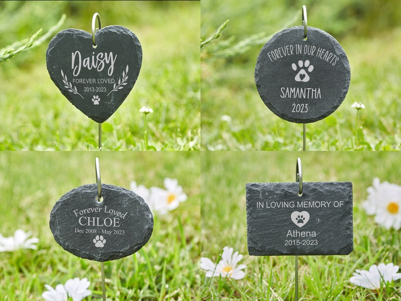 Custom Pet Memorial Garden Stonepersonalized Pet Memorial - Etsy