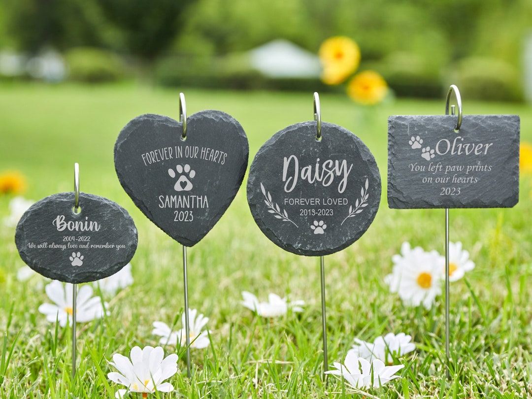 Personalized Pet Memorial Stone for Home & Garden, Dog Memorial, Cat ...
