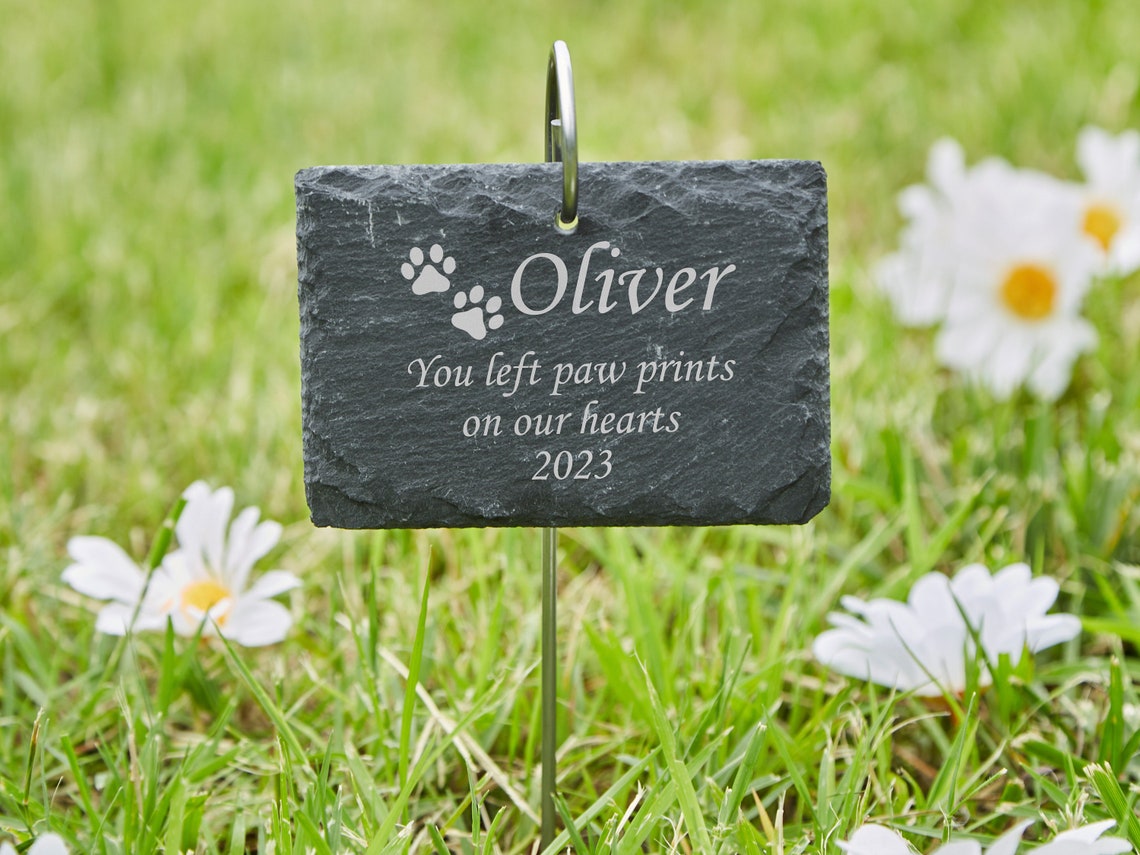Custom Pet Memorial Garden Stonepersonalized Pet Memorial - Etsy