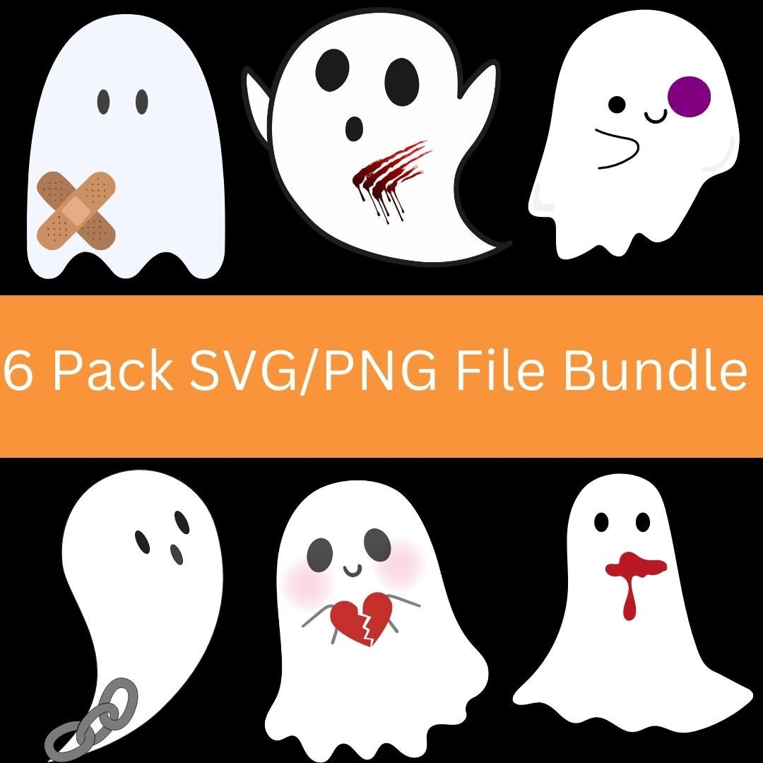 Ghost Bundle, Vinyl Design, Halloween Svg Bundle, Svg Cut Files ...