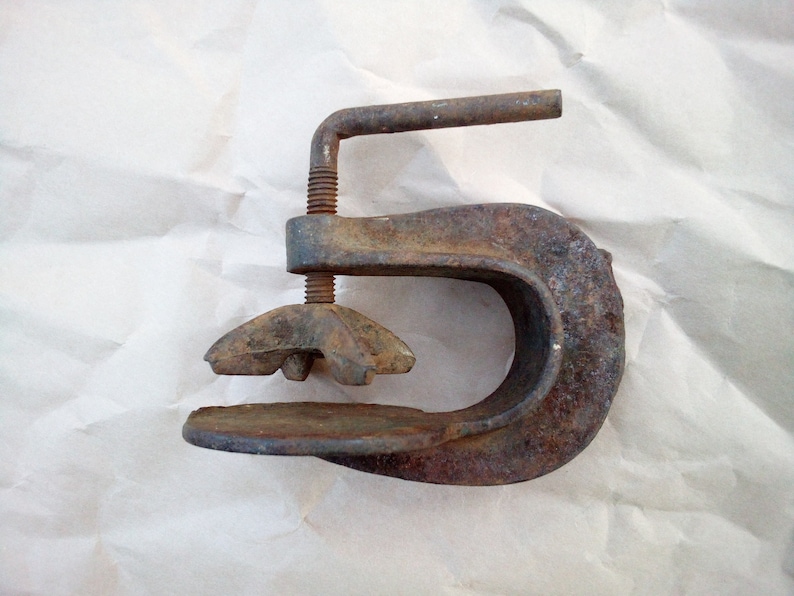 Antique Rusty Automotive Tool Rusted Yard Art Vintage Shaler Tool Tire ...