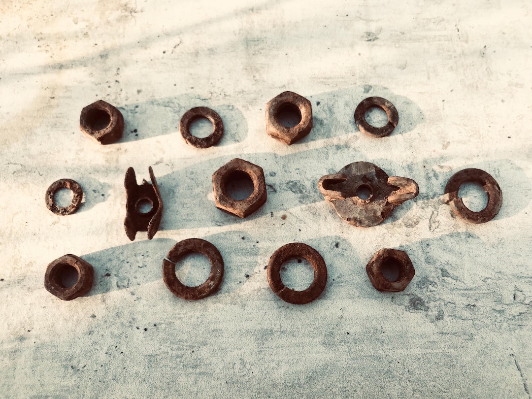 Vintage Rusty Metal Mixed Media Supplies Rusty Metal With Holes Rusty ...