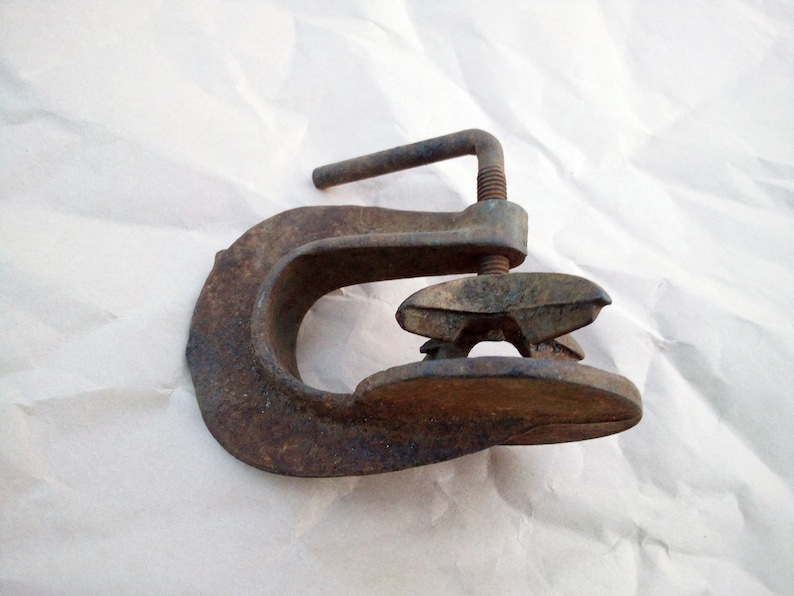 Antique Rusty Automotive Tool Rusted Yard Art Vintage Shaler Tool Tire ...