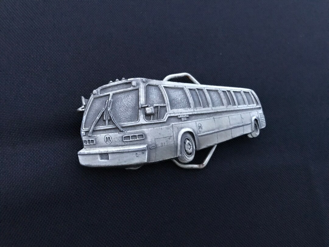 Vintage Belt Buckle the Great American Buckle Co Bus Belt Buckle Gift ...