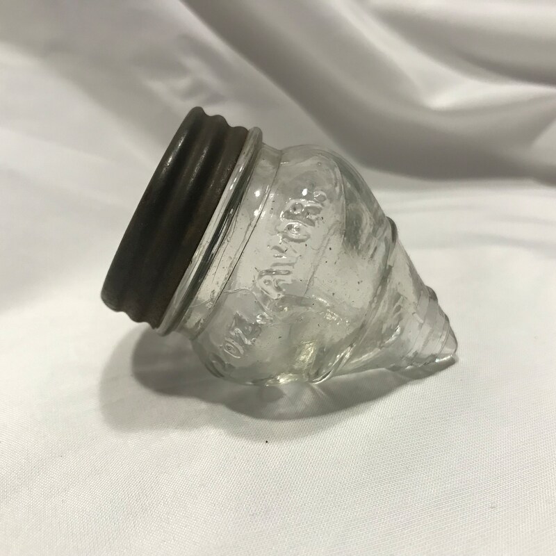 Antique Glass Candy Container - Etsy