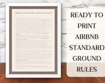 Airbnb Rules - Etsy Canada