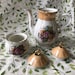 Vintage Japanese Tea Set Cottagecore Teapot Floral and Gold Teapot and ...