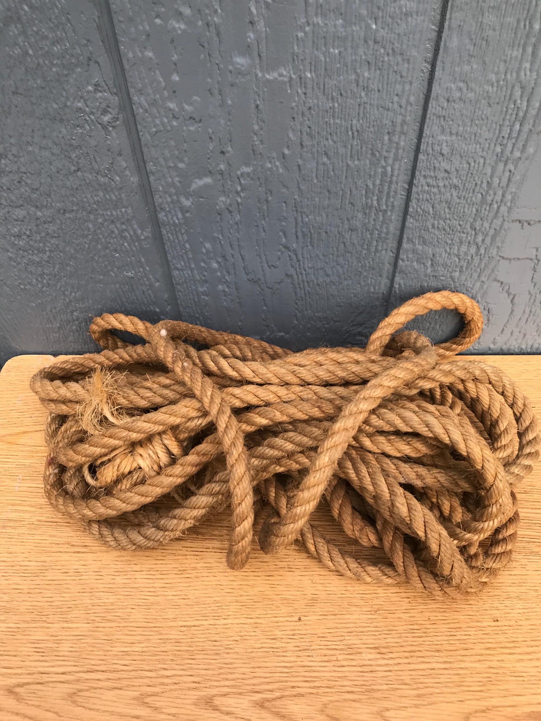 Antique Barn Rope 35 Foot Long Old Rope Western Decor Hanging Rope ...