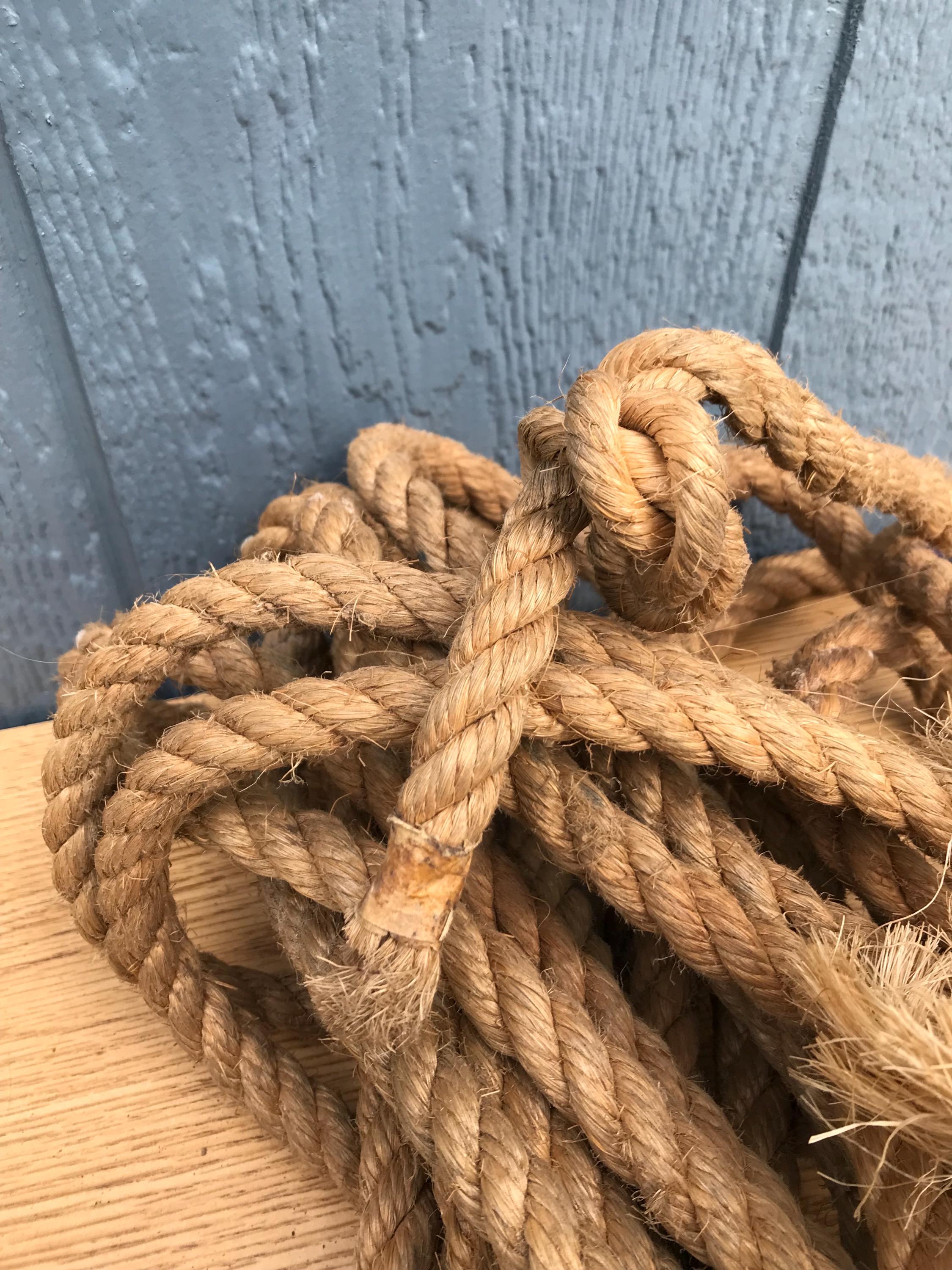 Antique Barn Rope 35 Foot Long Old Rope Western Decor Hanging Rope ...