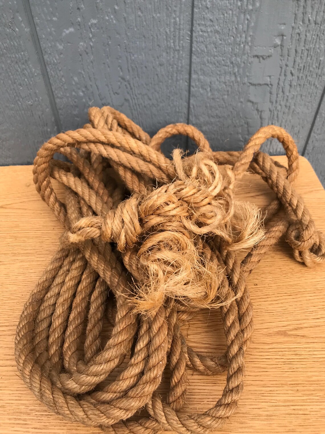 Antique Barn Rope 35 Foot Long Old Rope Western Decor Hanging Rope ...