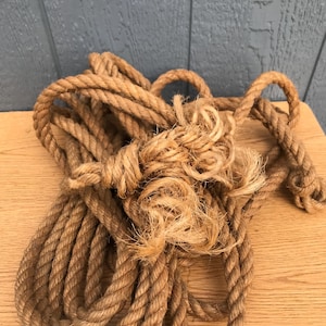 Antique Barn Rope 35 Foot Long Old Rope Western Decor Hanging Rope ...