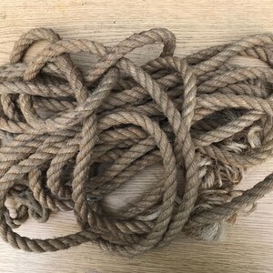 Antique Barn Rope 35 Foot Long Old Rope Western Decor Hanging Rope ...