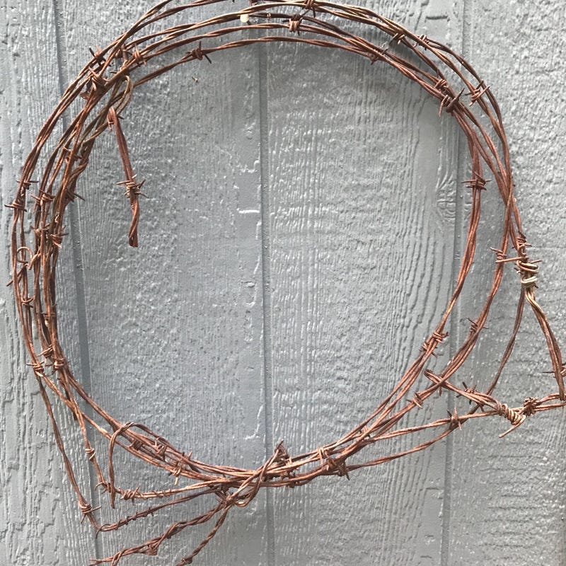 Barbed Wire Wreath - Etsy