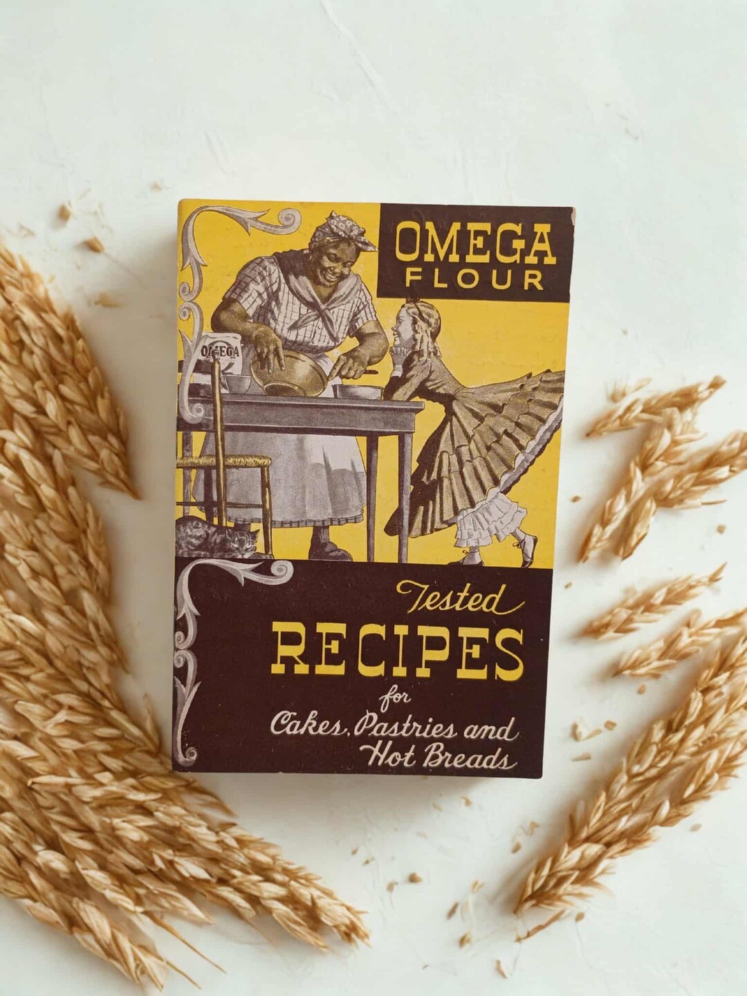 Antique Cookbooks Vintage Omega Flour Cookbook - Tested Recipes for ...
