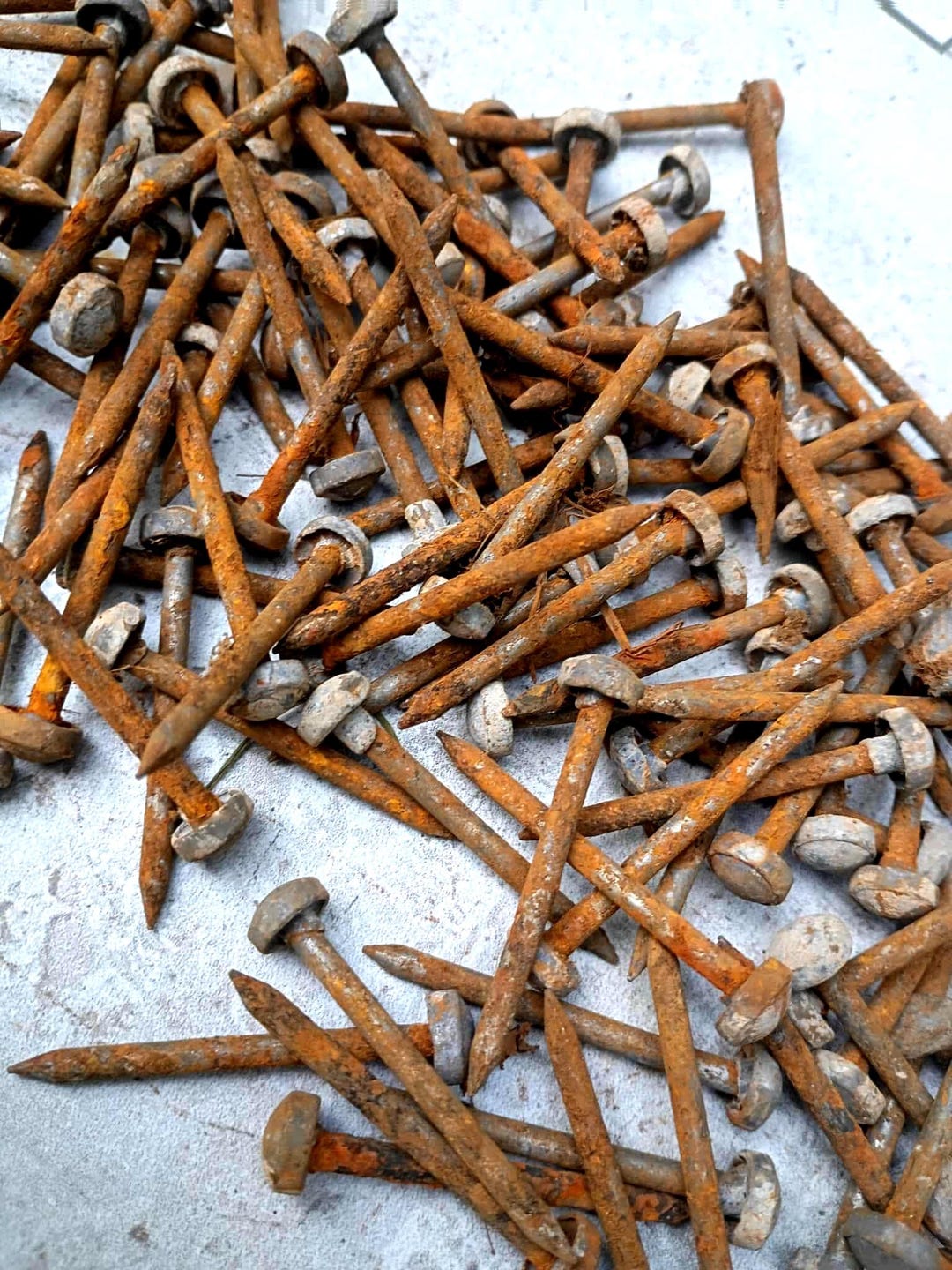 Rusty Nails Vintage Rusted Hardware 20 Nails Mixed Media Supplies Rusty ...