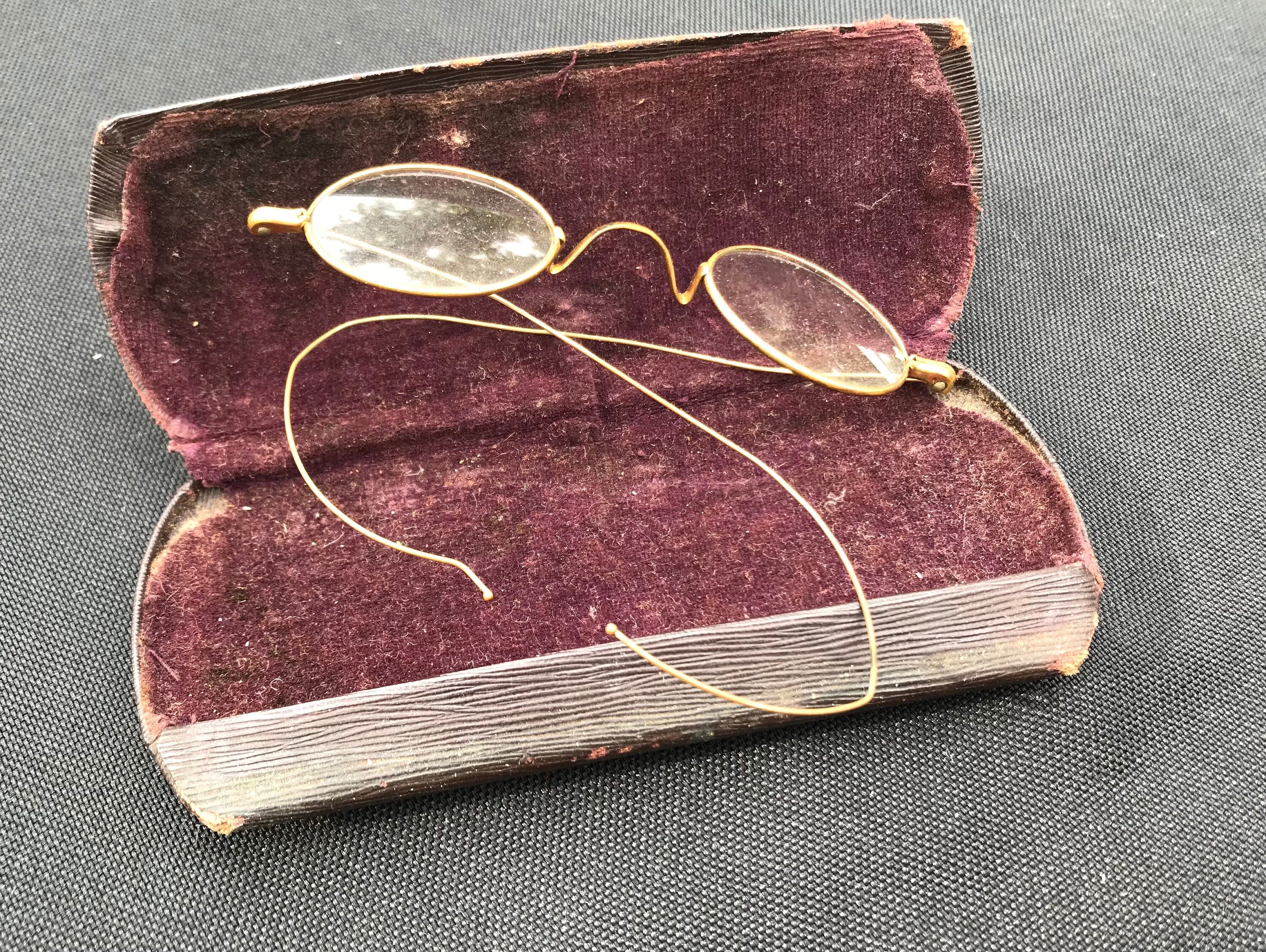 Antique Glasses Victorian Wire Rim Specticals Vintage Library ...