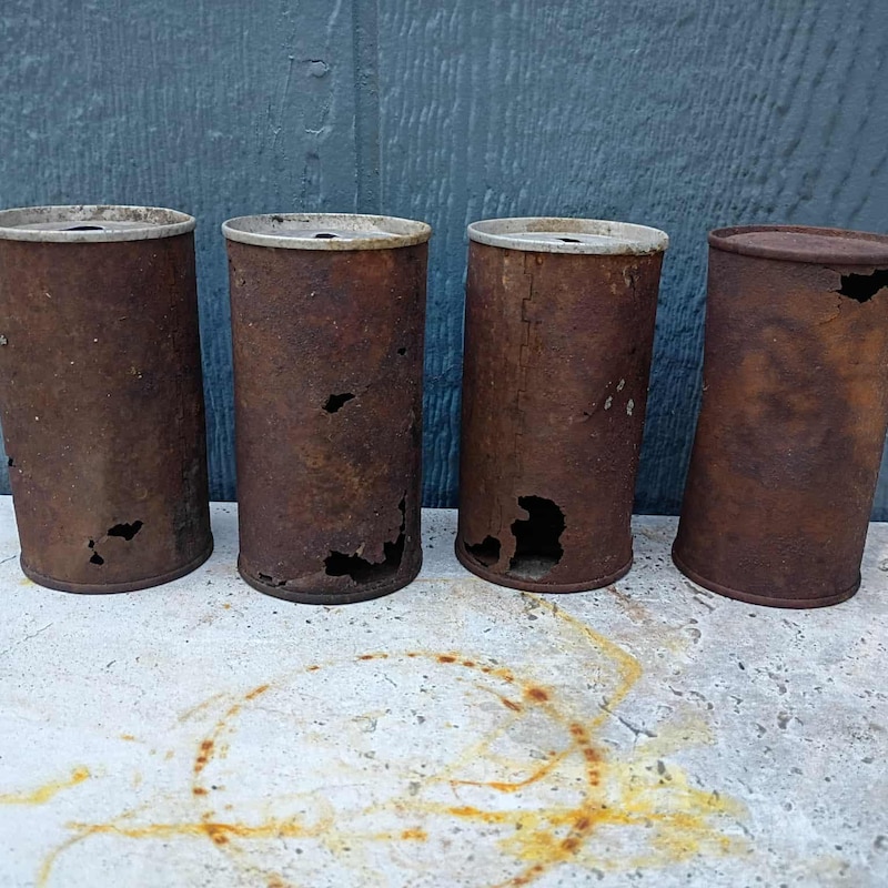 Vintage Metal Cans - Etsy
