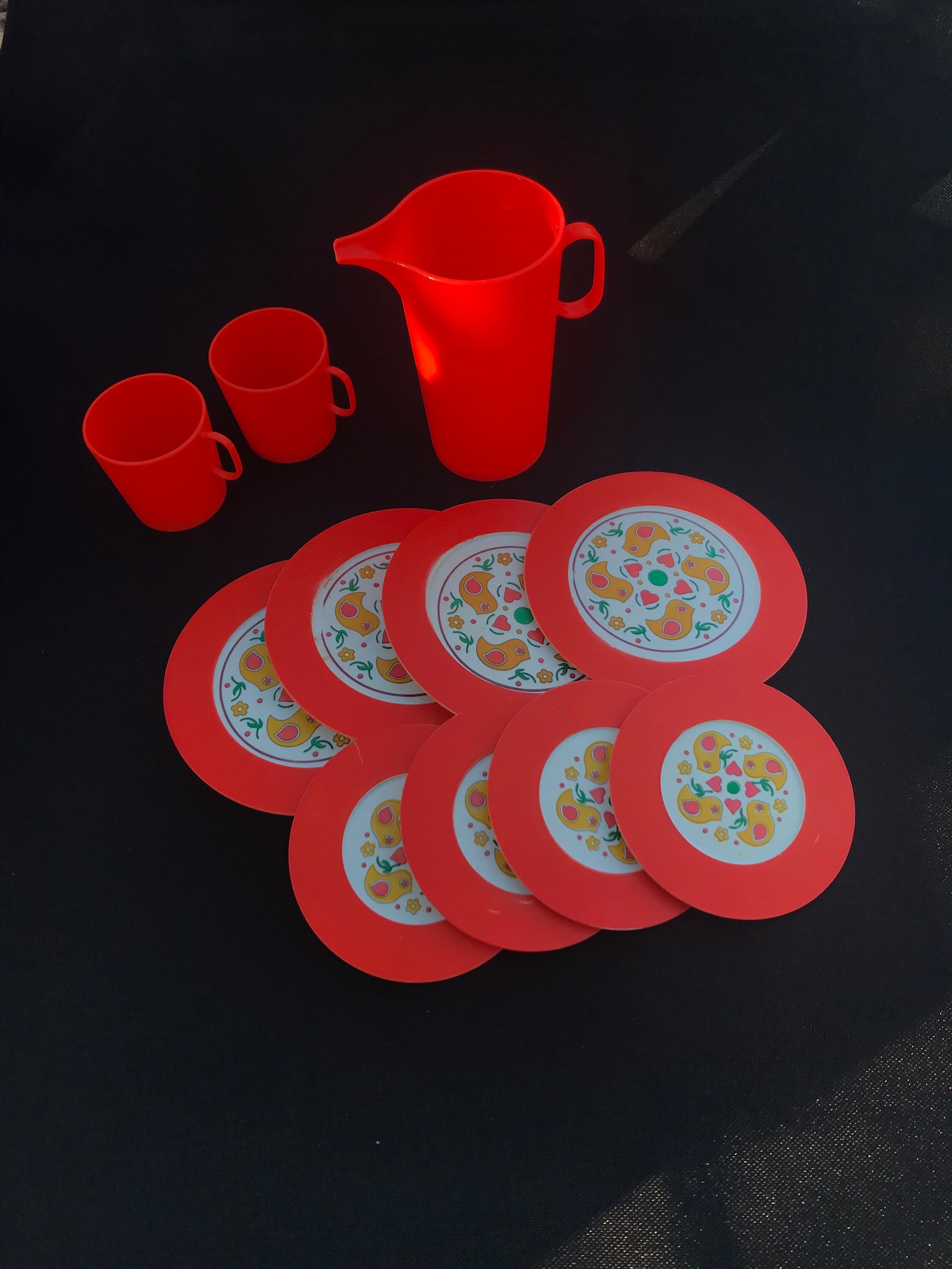 Mini Childrens Toys Kitchen Play Set Retro Serving Set Collectible ...