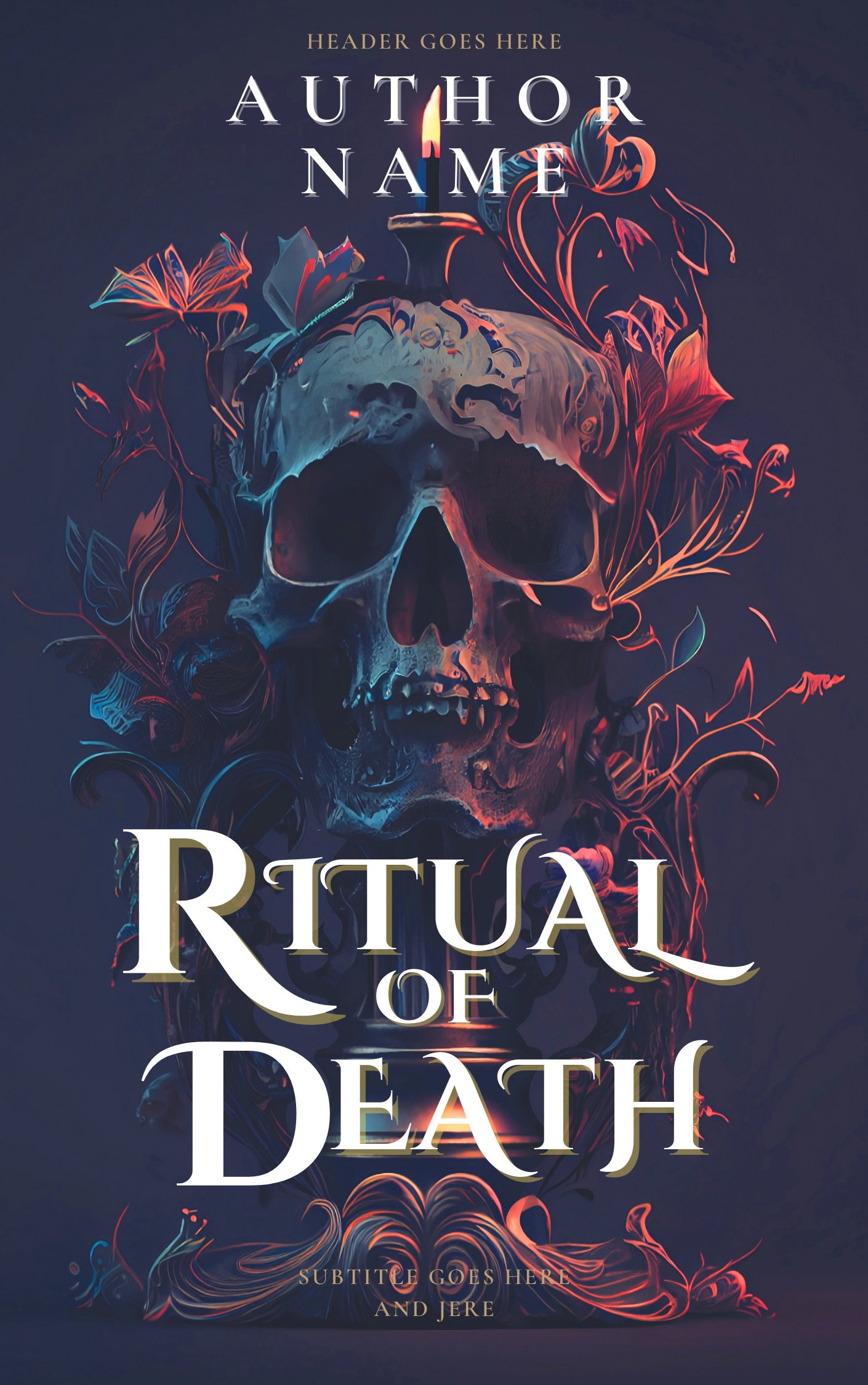 Premade Fantasy PNR Horror Fiction Book Cover - Etsy