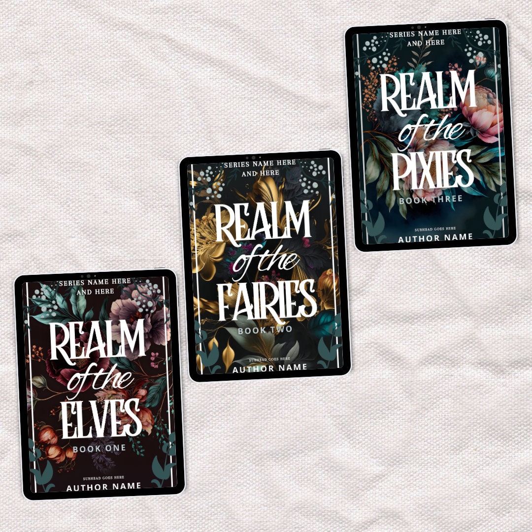 Premade Fantasy, Fiction Trilogy Book Cover Series - Etsy