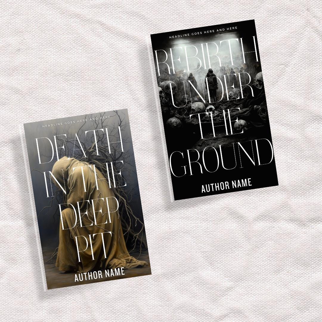 Premade Fantasy, Horror, General Fiction Duology Ebook Cover Set - Etsy