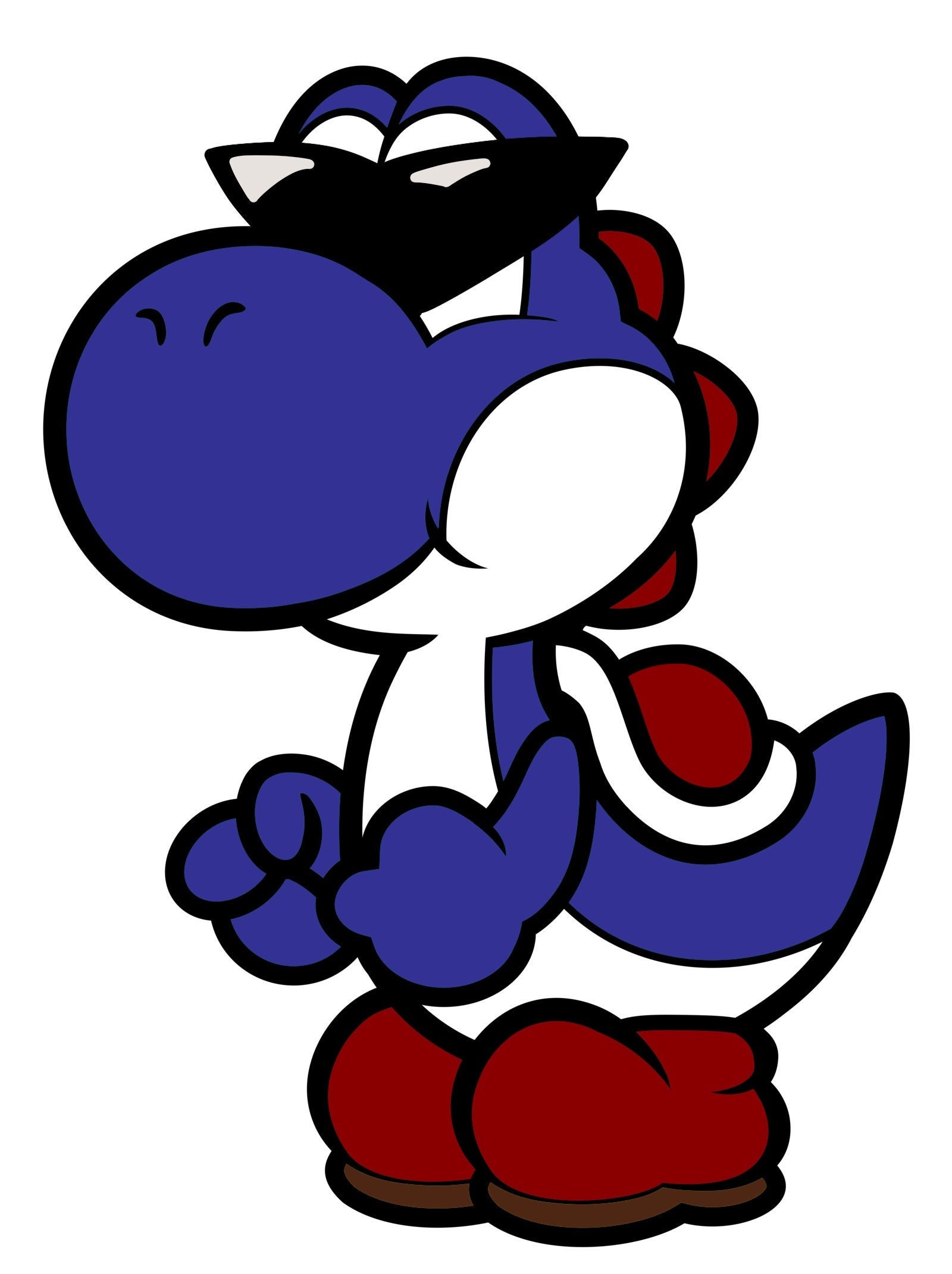 Custom Blue Yoshi With Sunglasses - Etsy