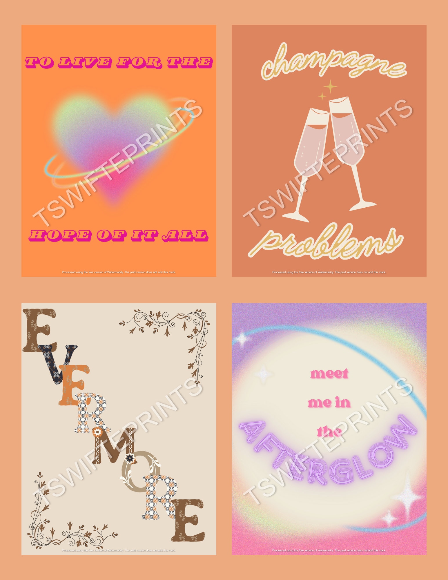 50 Pc Taylor Swift Lyric Print Set DIGITAL DOWNLOAD 50 Taylor Swift ...