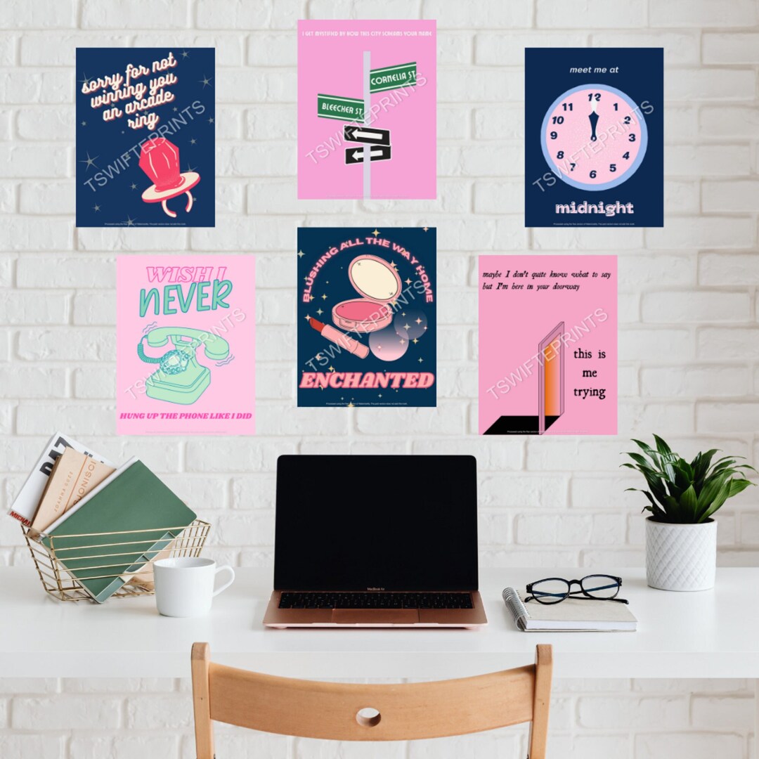 50 Pc Taylor Swift Lyric Print Set | DIGITAL DOWNLOAD | 50 Taylor Swift ...