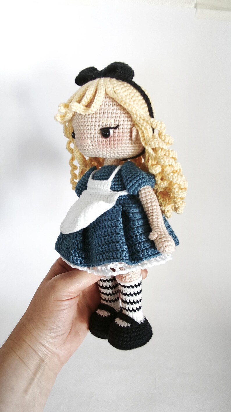 Alice in Wonderland Amigurumi Doll – Handmade Crochet Toy – Fairytale ...
