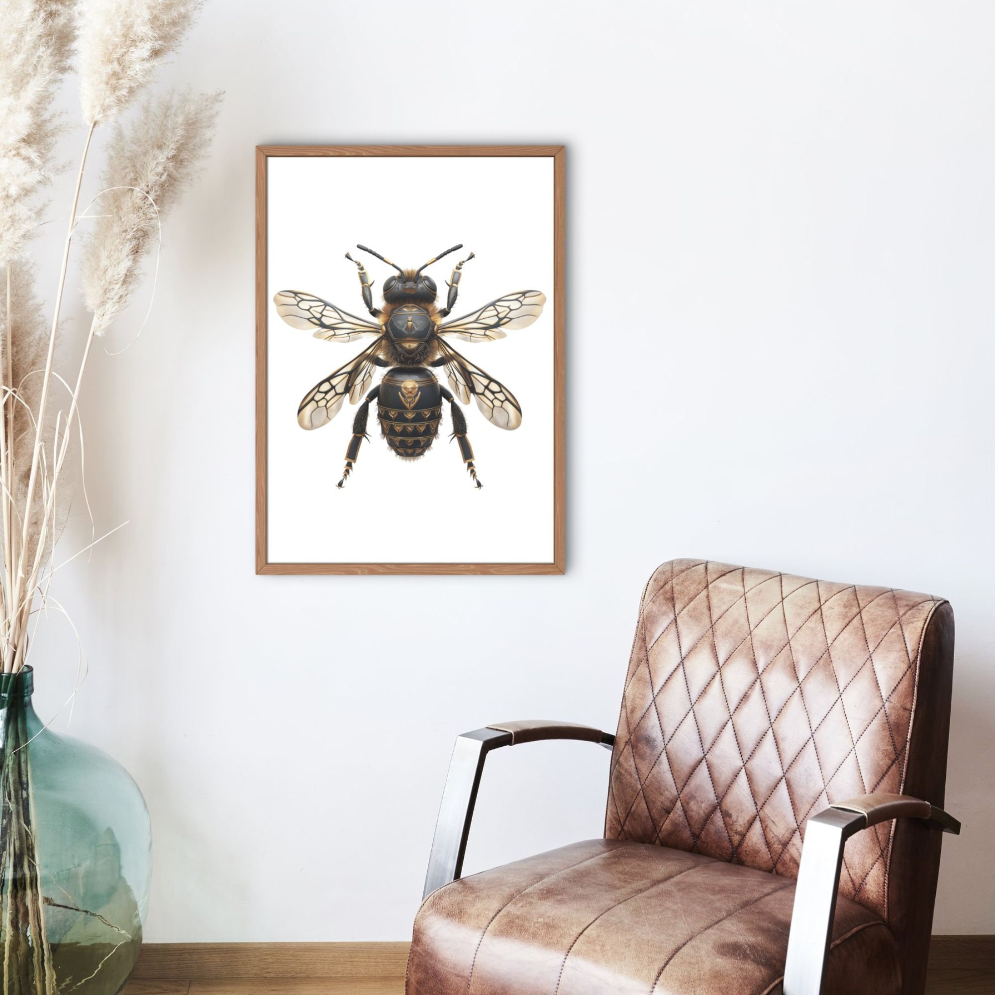 Black and Gold Bee Clipart Collection - Top-down Detailed Bees PNG ...