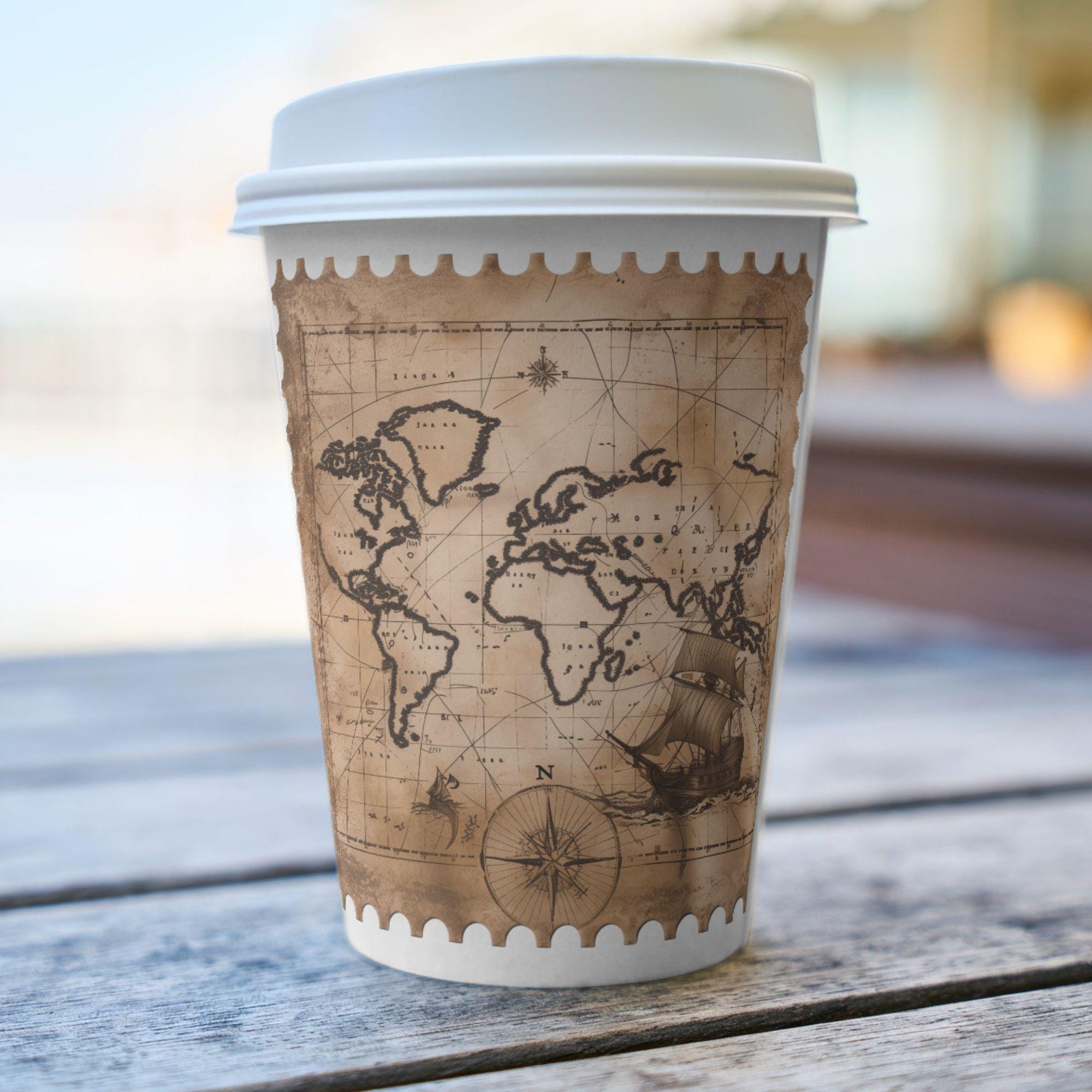 Vintage Aged Map Clipart Collection - 11 Old World & Treasure Maps PNG ...