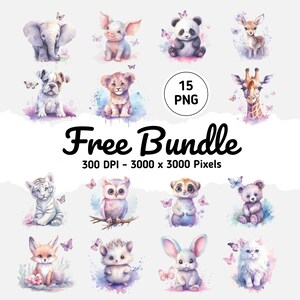 Rainbow Birthday Watercolor Clipart for Birthday Invites and Decor ...