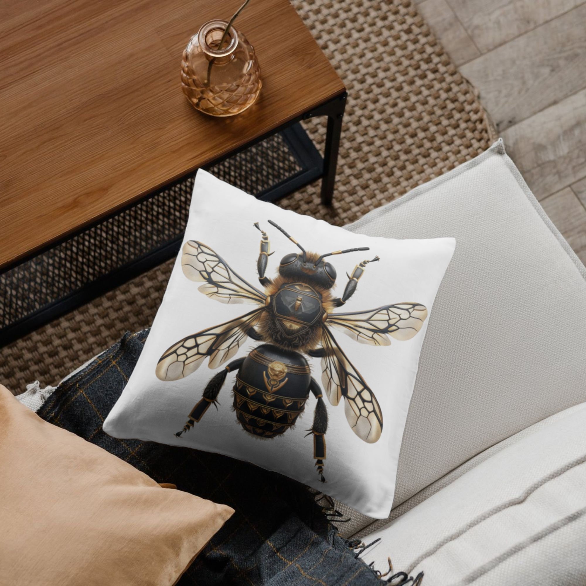 Black and Gold Bee Clipart Collection - Top-down Detailed Bees PNG ...
