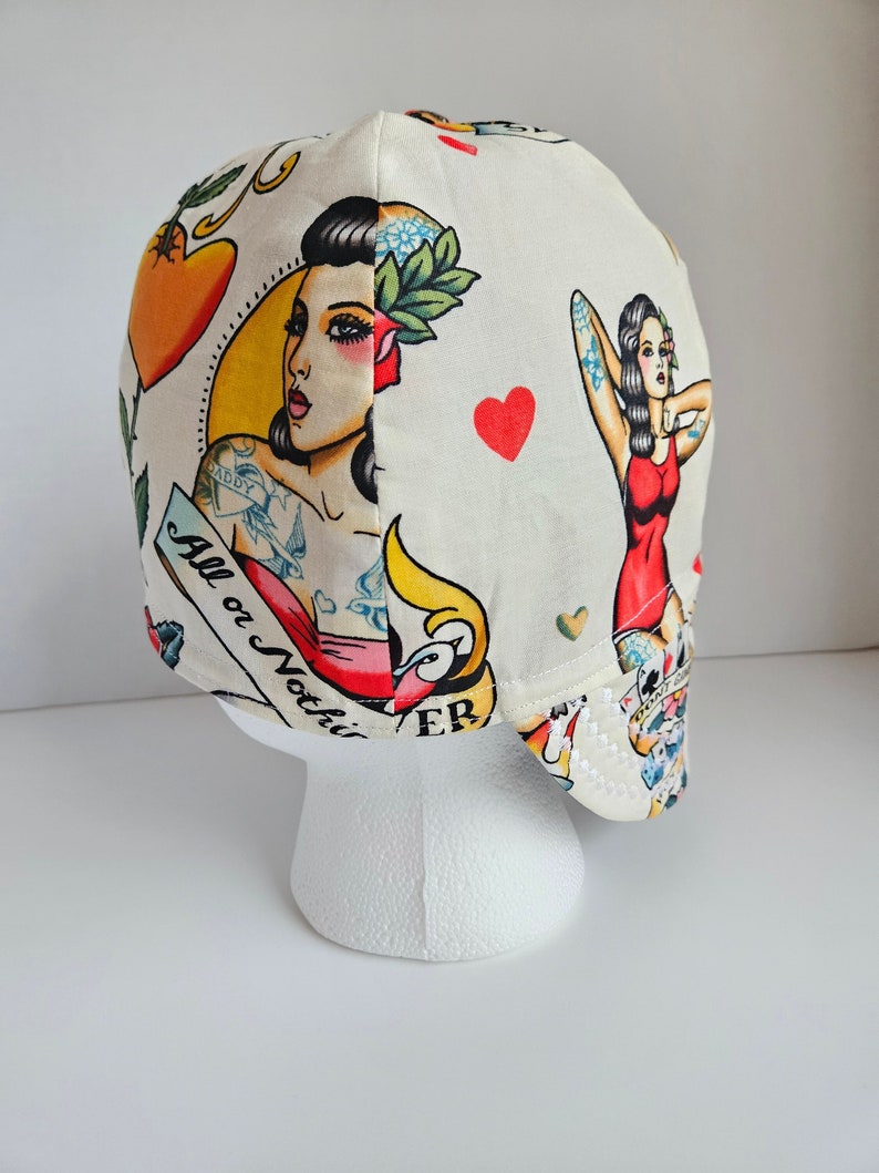 Pin-up Girl and Biker Girl Welding Caps - Etsy