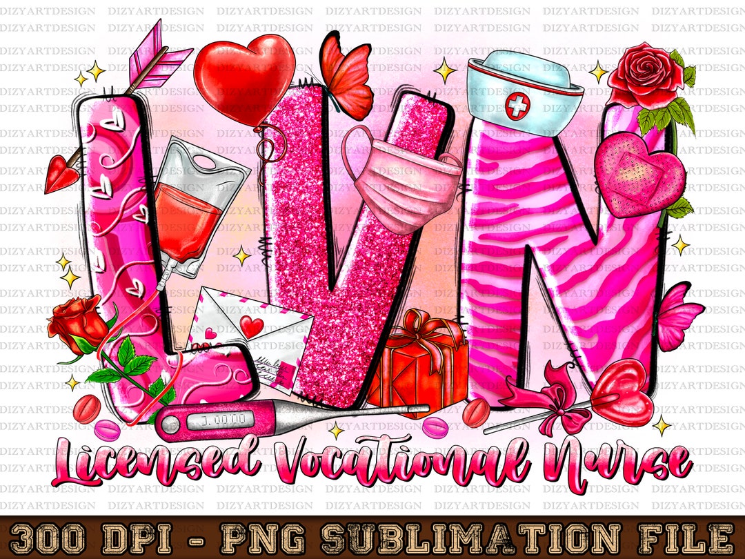 Lvn Licensed Vocational Nurse Png, Sublimation Design Download, Lvn ...