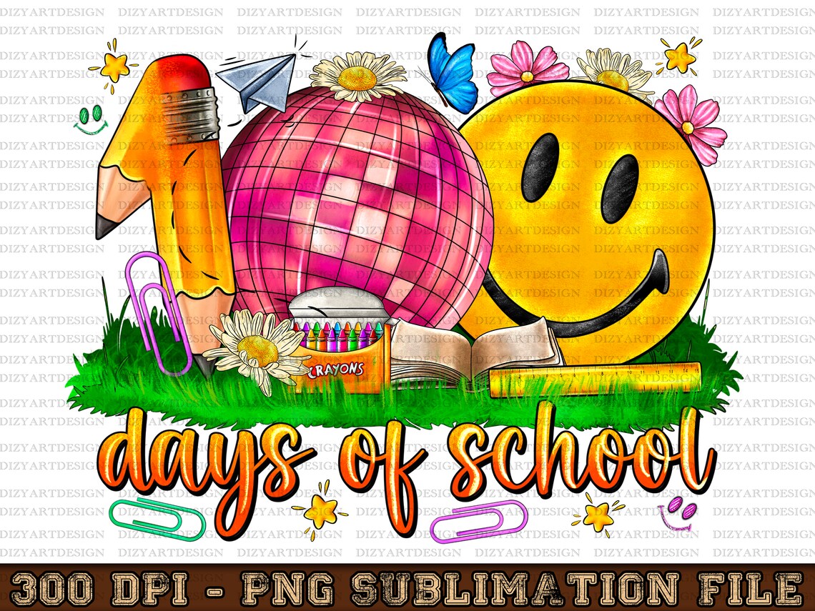 100th Days of School Png, Happy 100 Days of School Smile Face Png, 100 ...