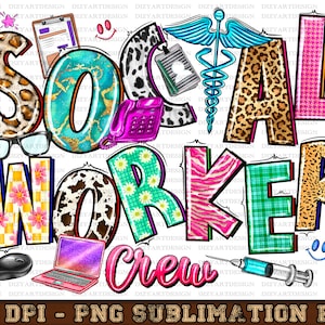 Social Worker Png, Sublimation Design Download, Western Png, Social ...