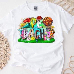 PE Physical Education Teacher Png Sublimation Design Download, Teacher ...