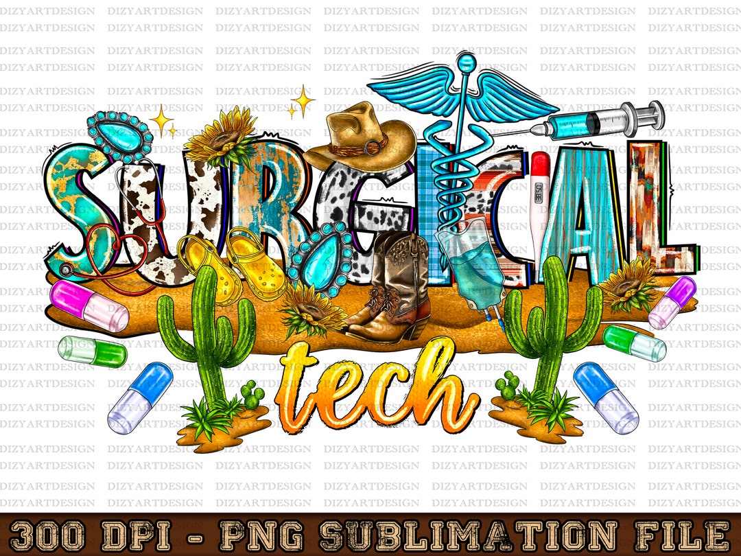 Surgical Tech Png Sublimation Design Download, Surgical Technician Png ...