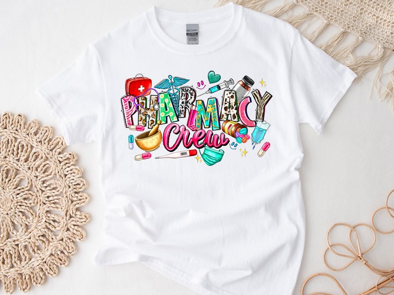 Pharmacy Crew Png Sublimation Design Download, Medicine Png, Western ...