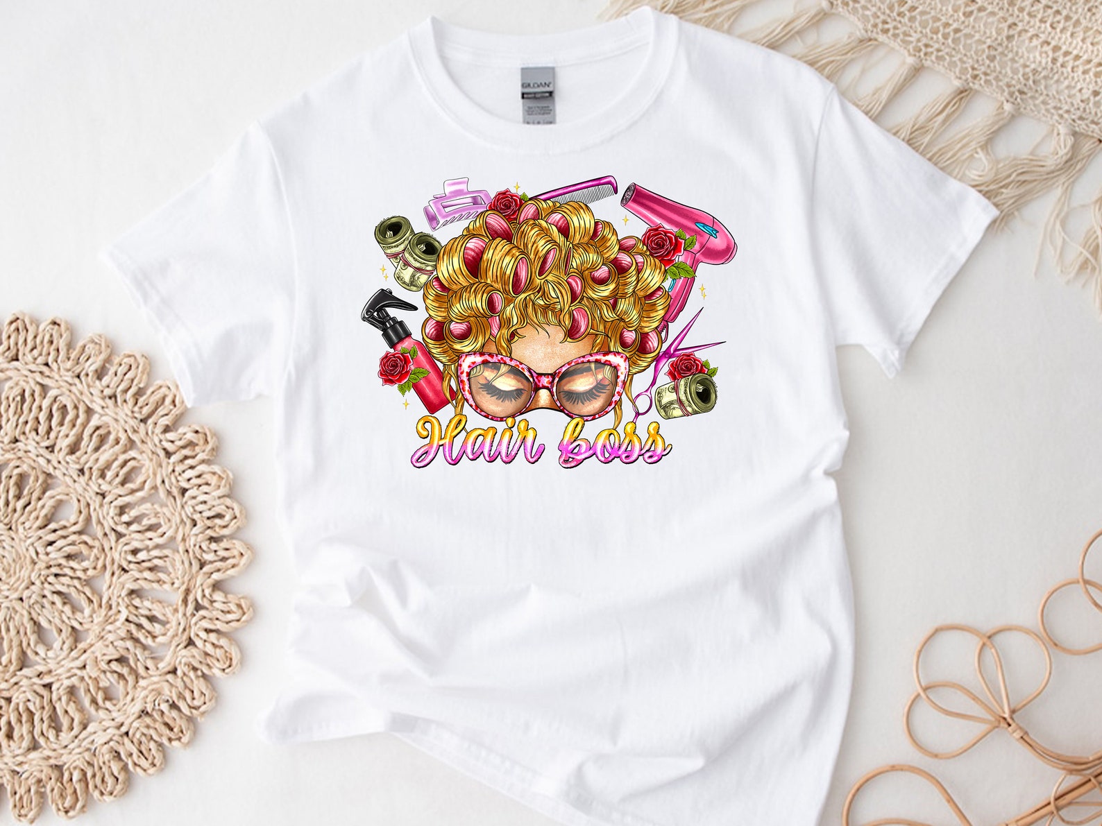 Hair Boss Messy Bun Png Sublimation Design Download, Messy Bun Design ...