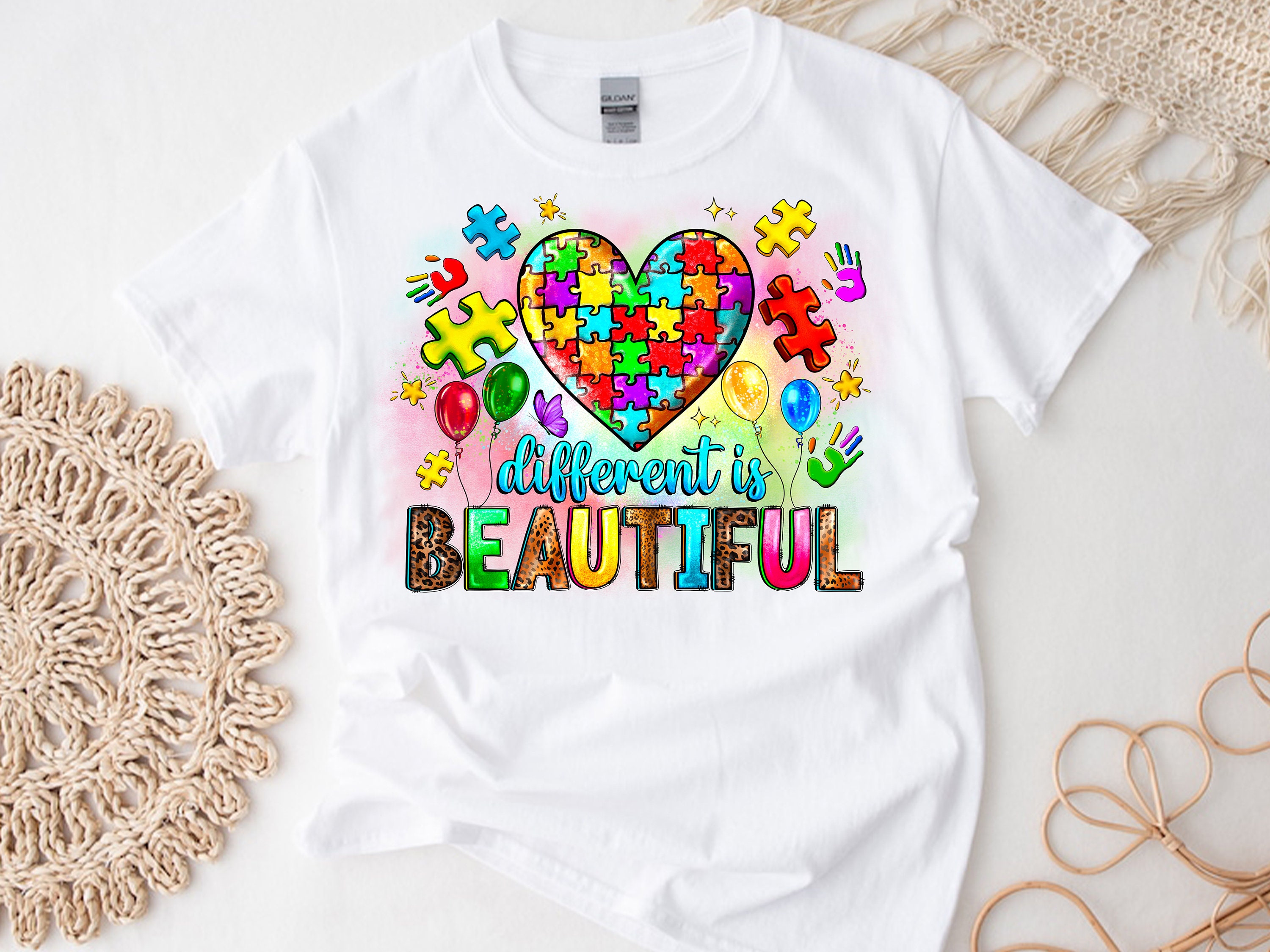Different is Beautiful Autism Png Sublimation Design Download, Autism ...