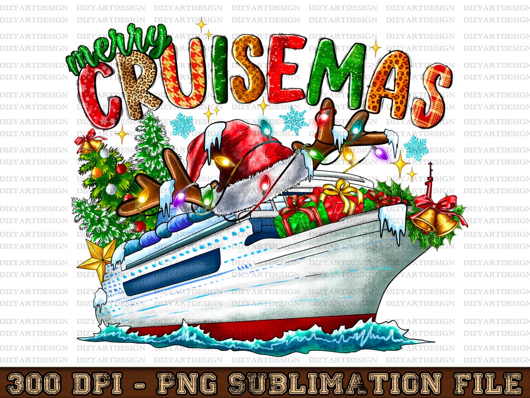 Merry Cruisemas Png, Family Cruise Png, Christmas Vacation Png, Santa ...