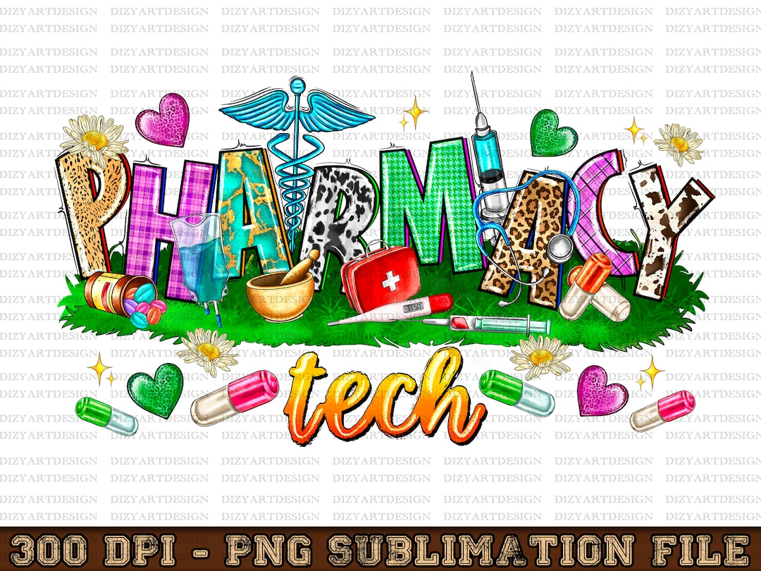 Pharmacy Tech Png Sublimation Design Download, Pharmacy Technician Png ...