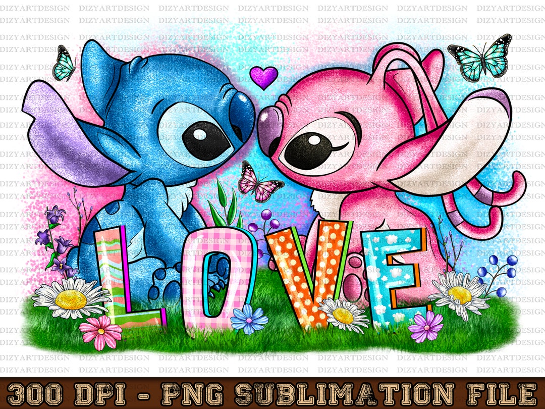 Love Stitch Png Sublimation Design Download, Hand Drawn Stitch Png ...