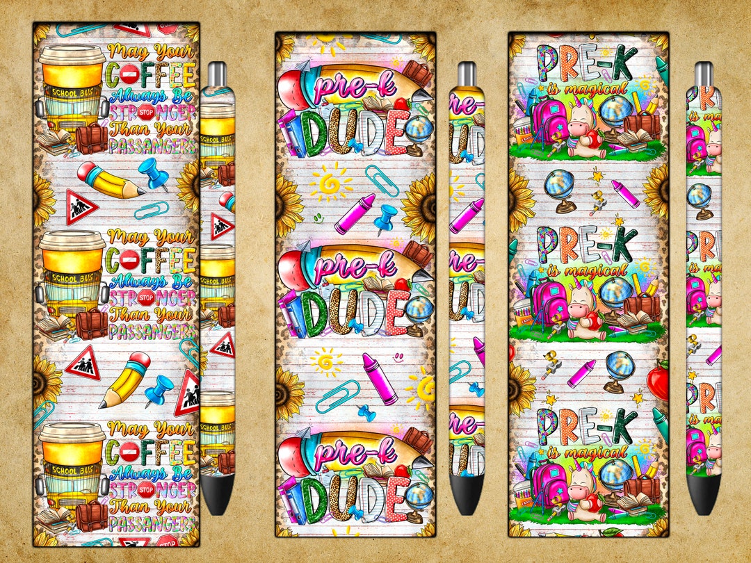 Pen Wrap Png, Sublimation Design Download, Teacher Png, Teacher Pen ...