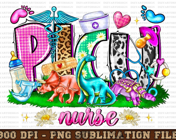 PICU Nurse Png Sublimation Design Download, Nurse Life Png, Nursing Png ...