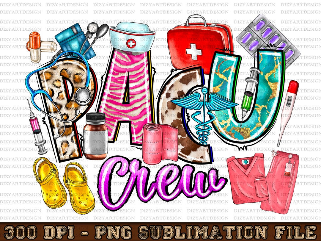 PACU Crew Png Sublimation Design Download, Western Nurse Png, Nurse Png ...
