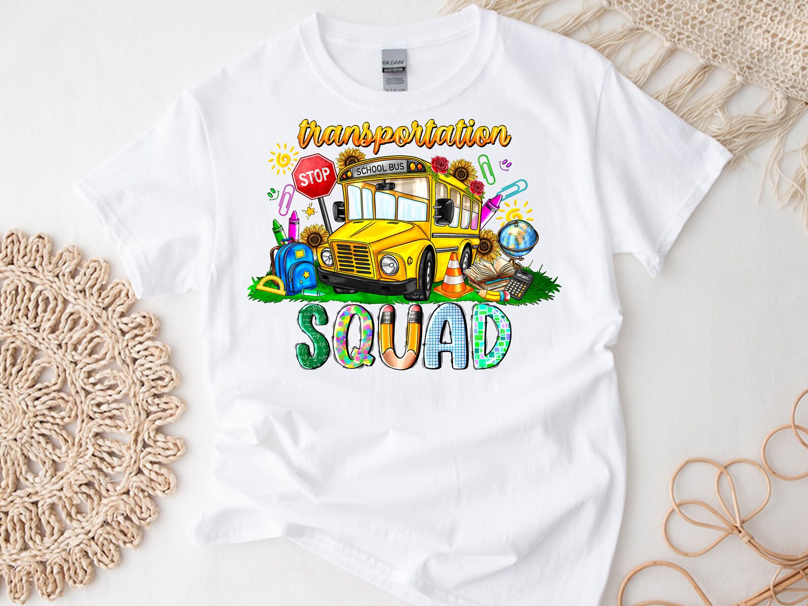 Transportation Squad School Bus Png Sublimation Design, Teacher Png ...