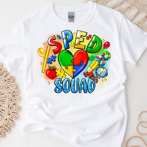 Sped Squad Autism Png Sublimation Design Download, Autism Awareness Png ...